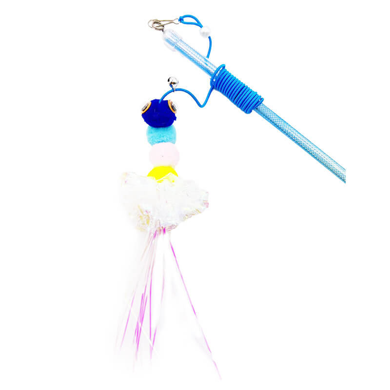 Amy N Carol Cat Teaser - Retractable Miss Worm (Blue) | Cat Toys | Pet ...