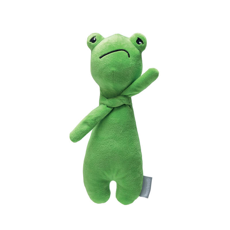 Beeztees Plush Dog Toy Grumpy Froggy Green (30x11.5x7.5cm) | Dog Toys ...